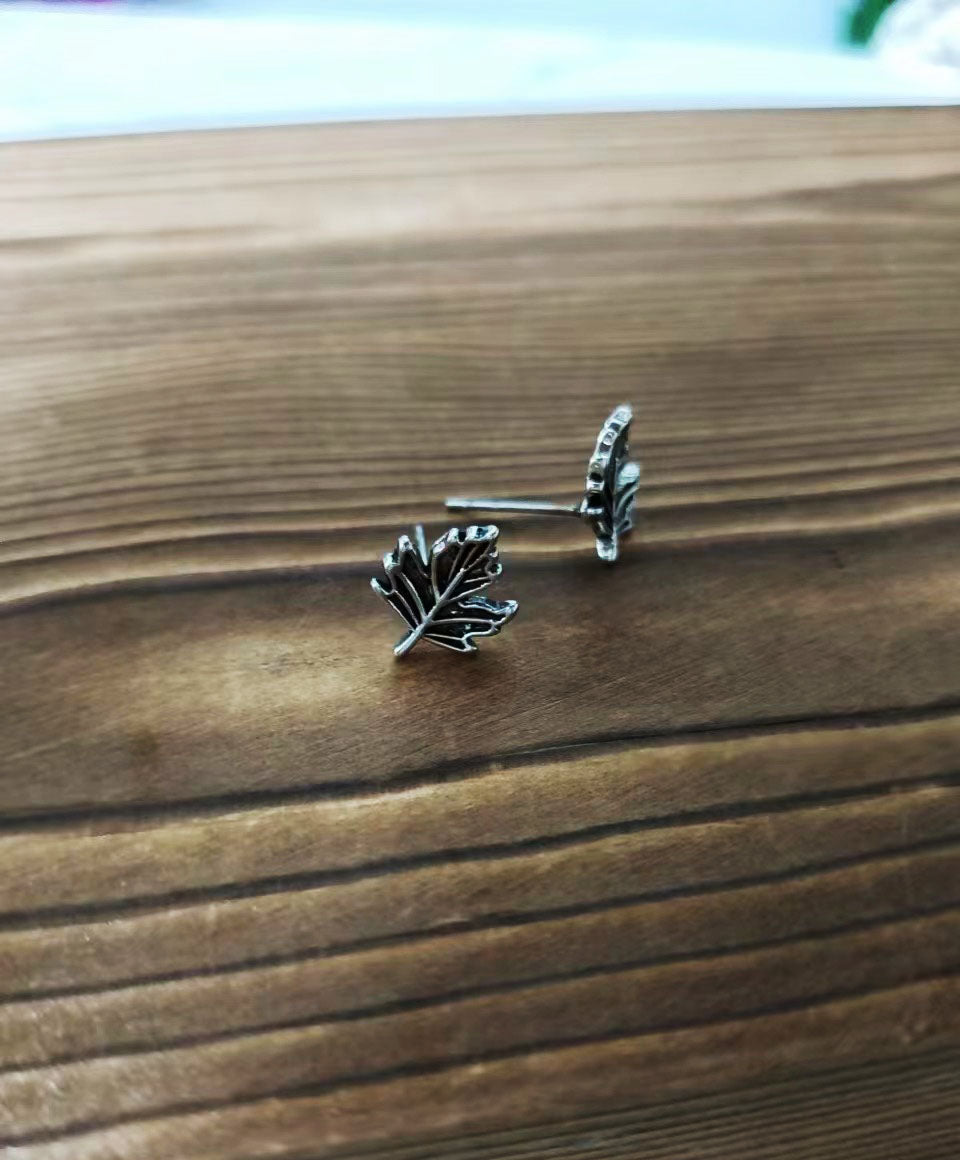 Maple Leaf Stud Earrings – Aspen Jewelry