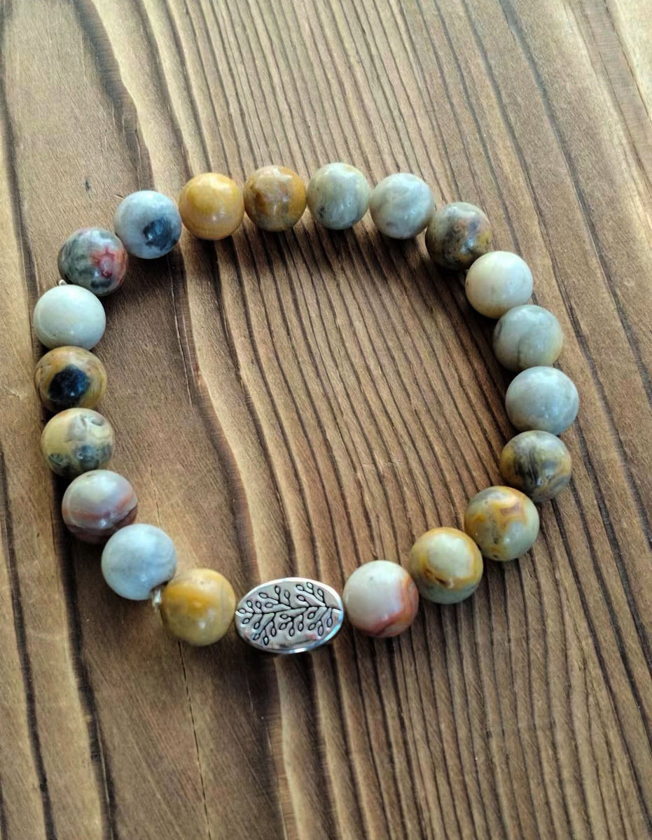 Fig Tree Beaded Bracelet (Marble) – Aspen Jewelry